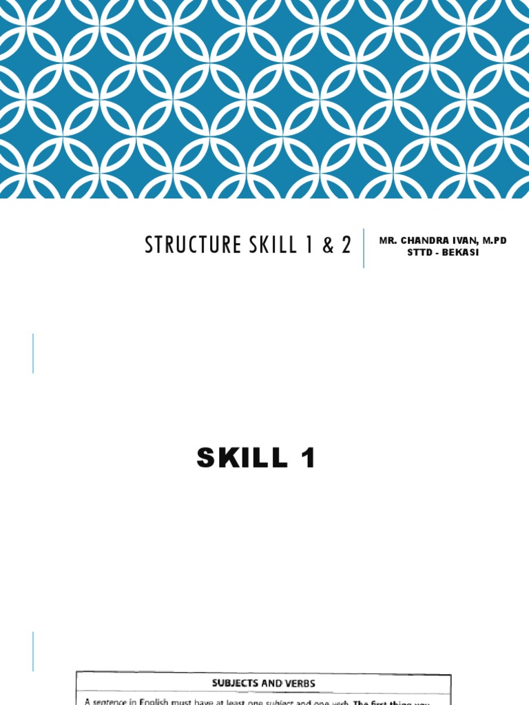 Structure Skill 1 - 2 TOEFL | PDF