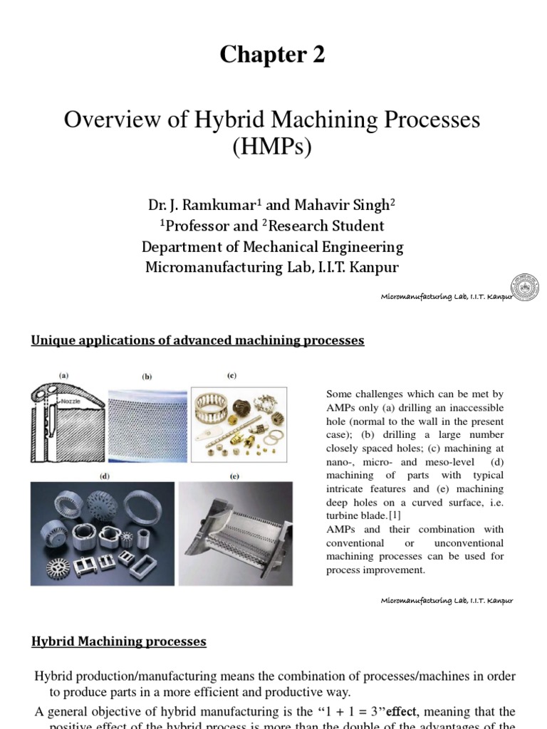 Chapter 2 - Overview of Hybrid Machining Processes | PDF | Machining ...