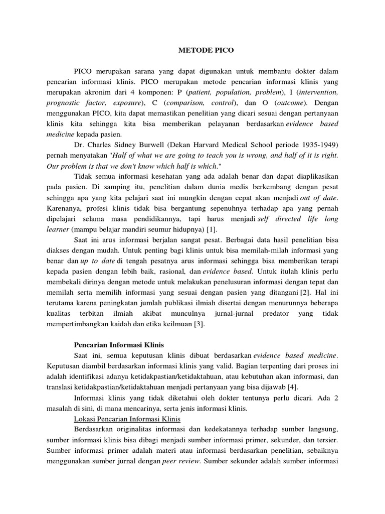 Metode Pico PDF | PDF