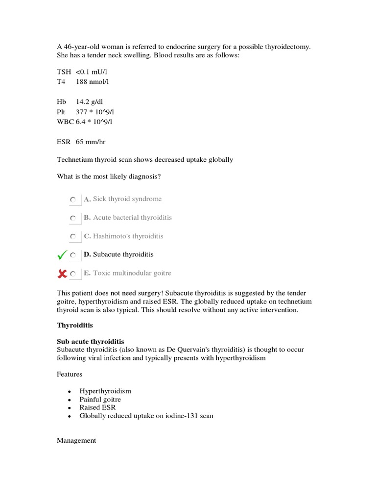Anatomy Head Neck EMRCS MCQ | PDF | Thyroid | Larynx