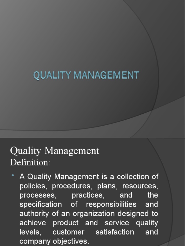 Lecture 2 Quality Management | PDF | Iso 9000 | Quality Management
