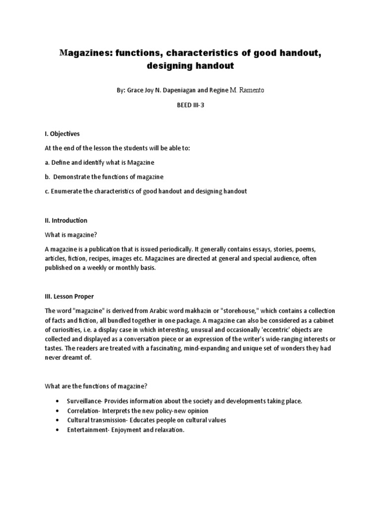 Hand Written Report | PDF | Magazines | Word