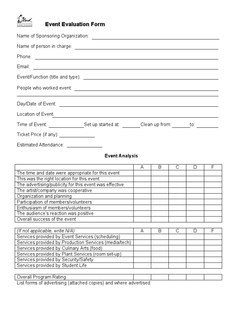 Event Evaluation Form Analysis | PDF | Communication | Business