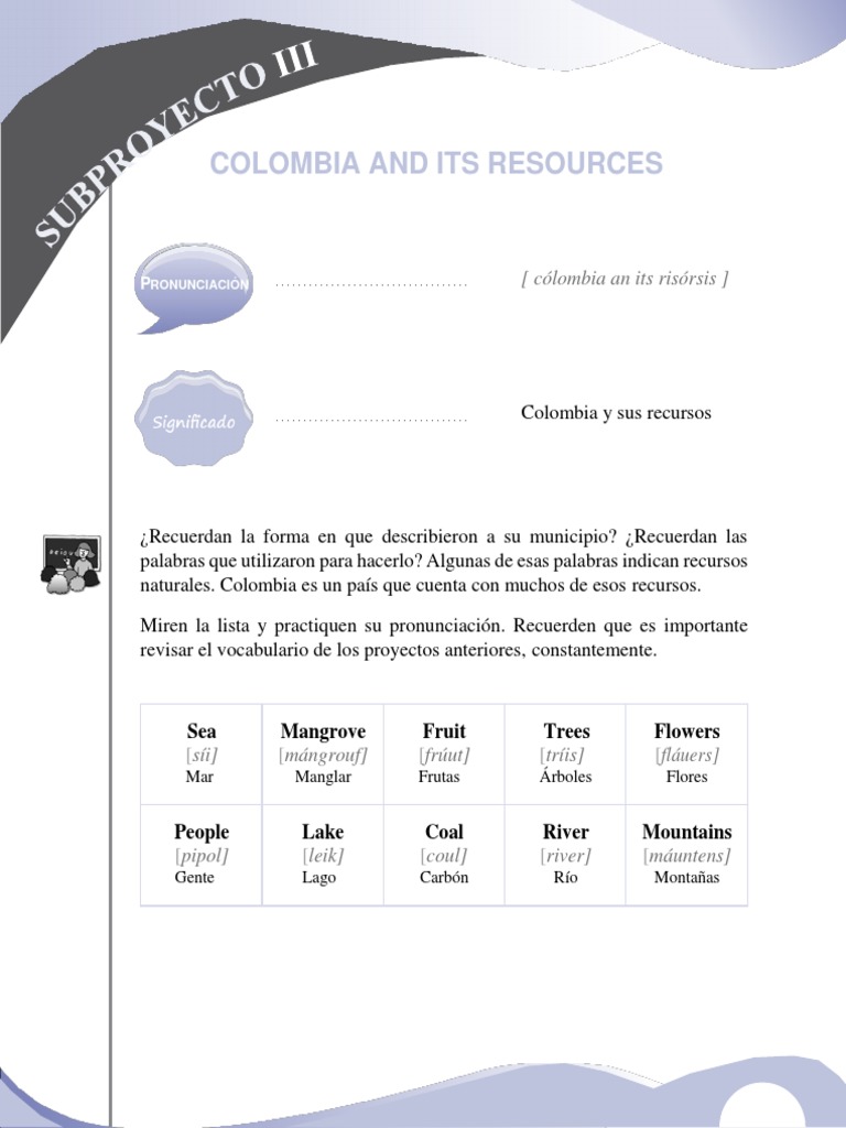 Actividad Vocabulario 9 | PDF