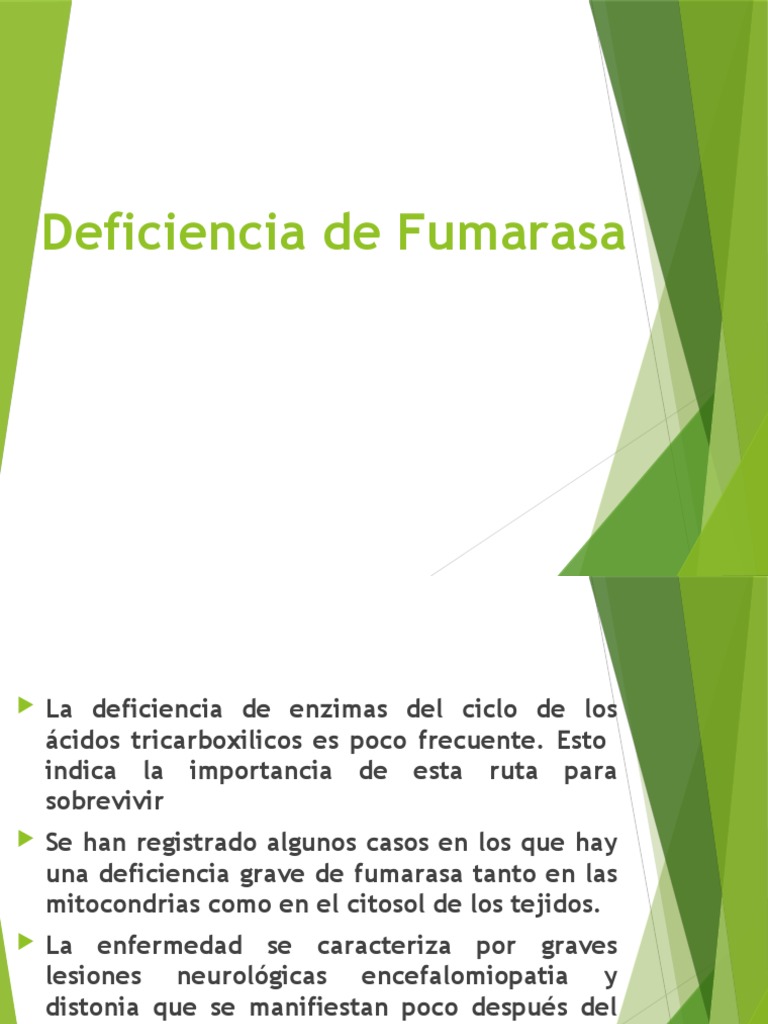 Caso 4 Deficiencia de Fumarasa | PDF | Metabolismo | Bioquímica