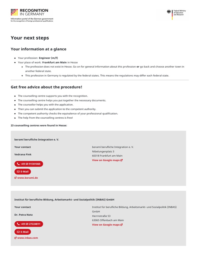 Recognition Portal - Your Next Steps | PDF