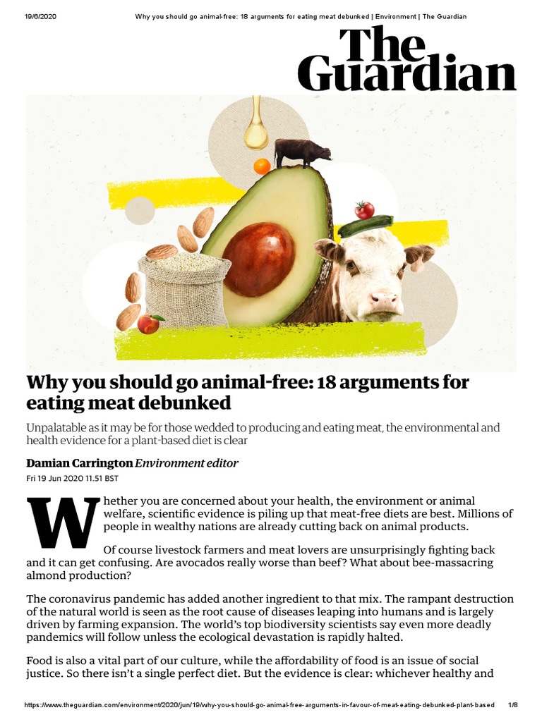 Why You Should Go Animal-Free - 18 Arguments For Eating Meat Debunked ...