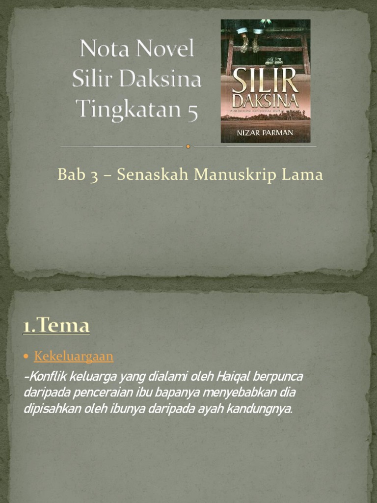 Sinopsis Novel Silir Daksina Bab 3 | PDF | Griya & Taman