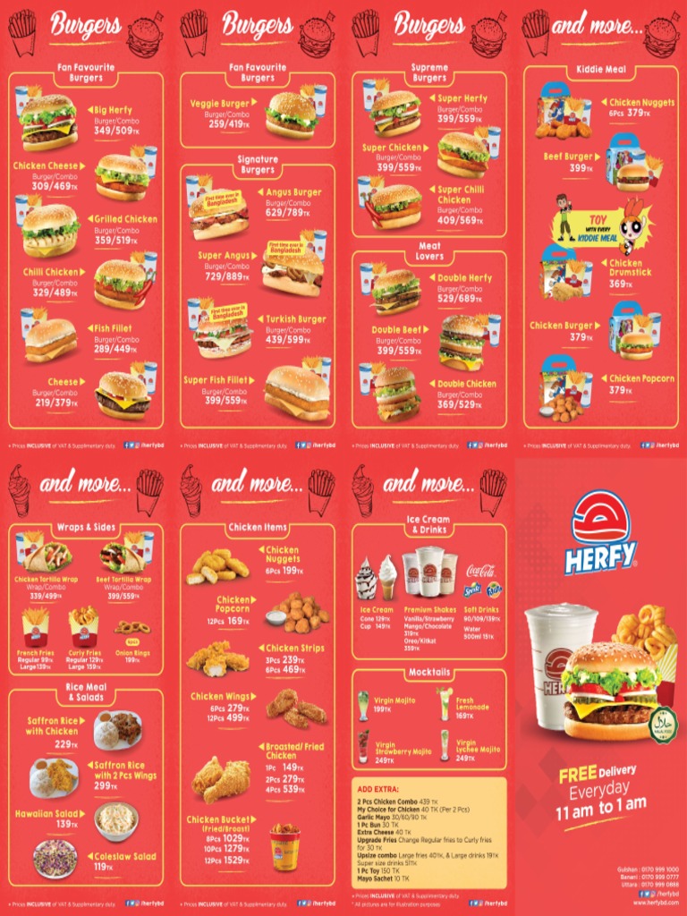 Herfy Menu | PDF