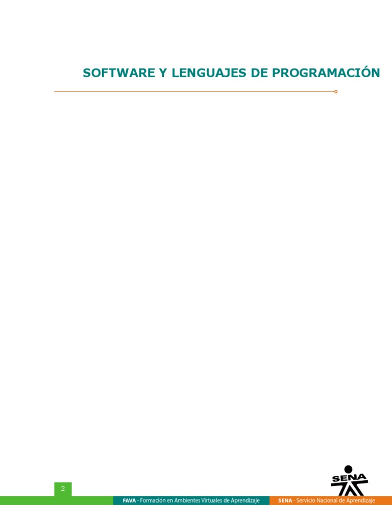 Software y Lenguajes de Programacion PDF | PDF | Lenguaje de programación | Programa de computadora