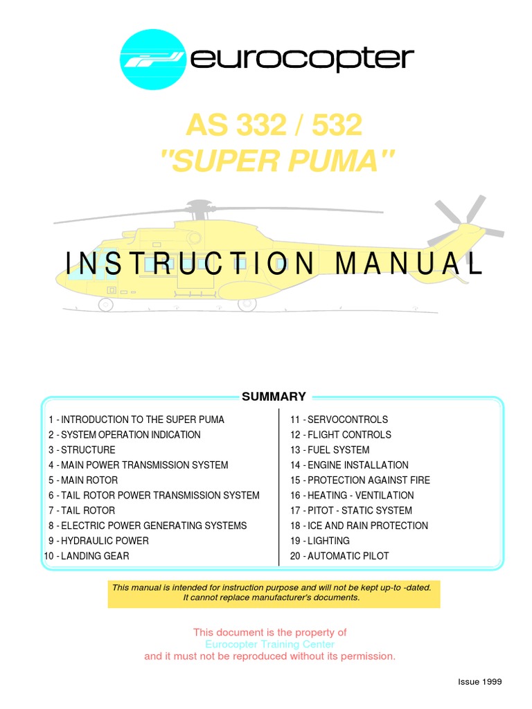 "Super Puma": Instruction Manual | PDF