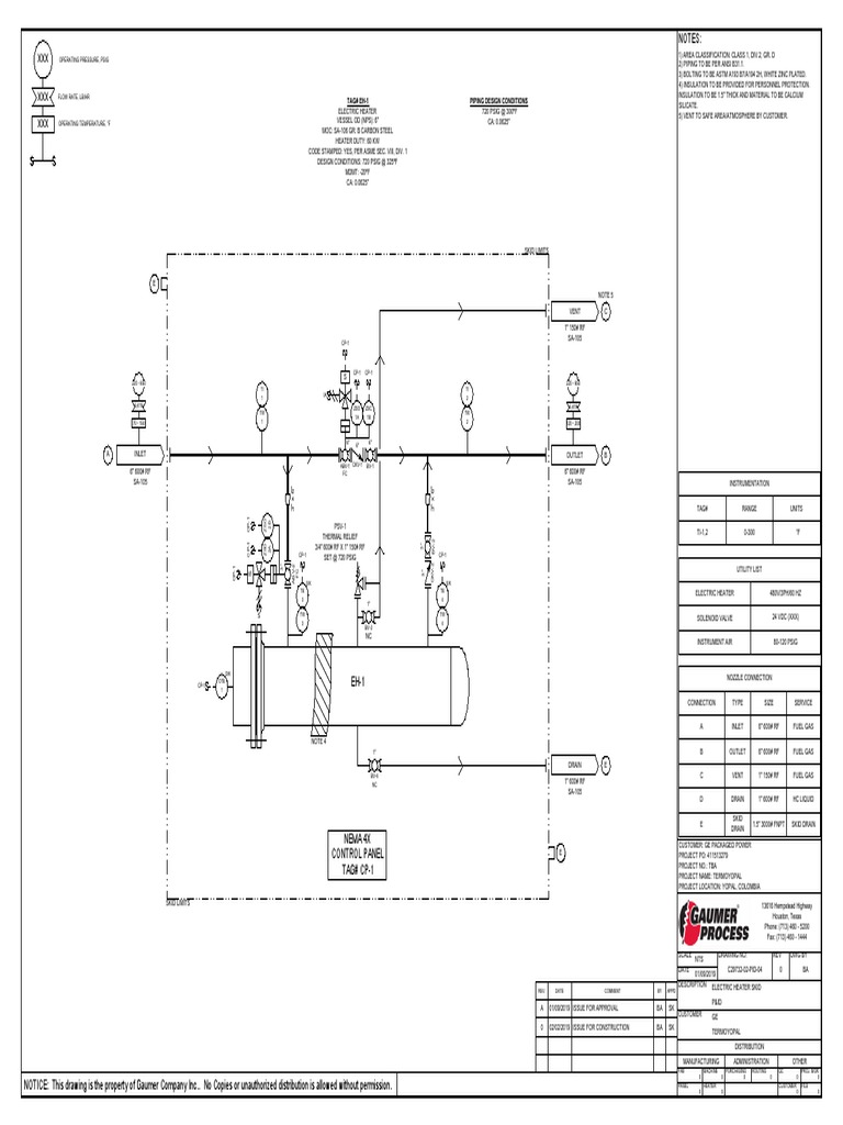 Notes:: Piping Design Conditions TAG# EH-1 | PDF | Building Engineering ...