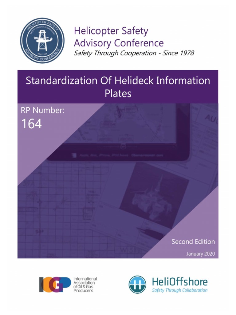 HSAC RP NBR 164 - Standardization of Helideck Information Plates - 2nd ...