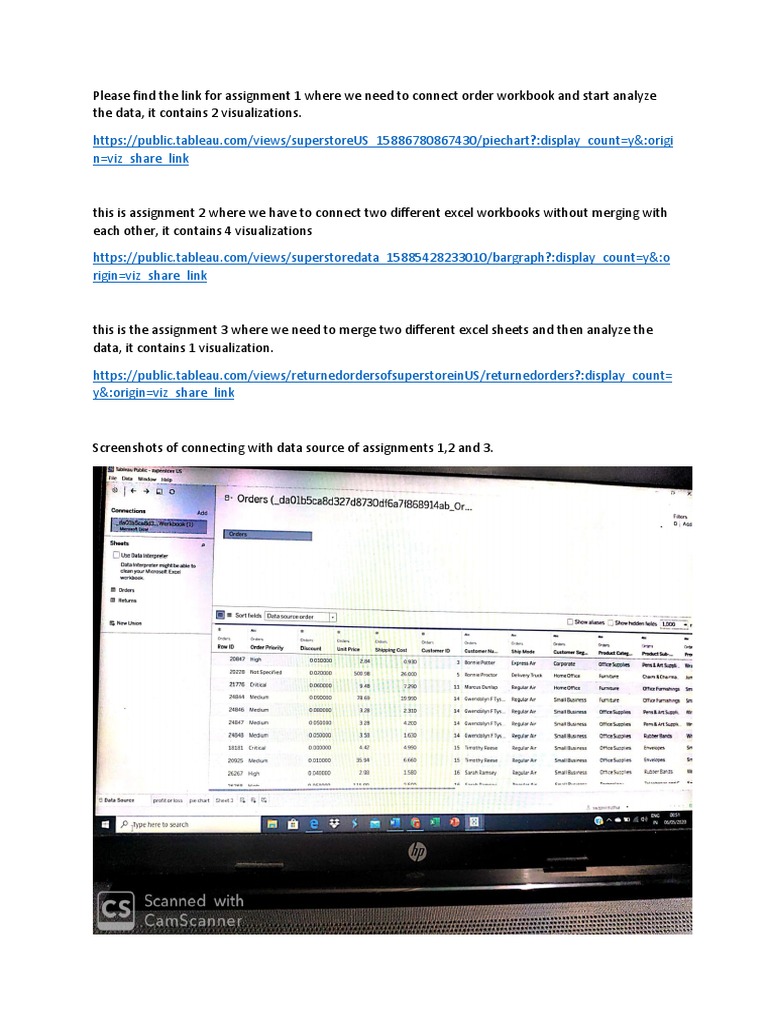 Tableau Assignment | PDF