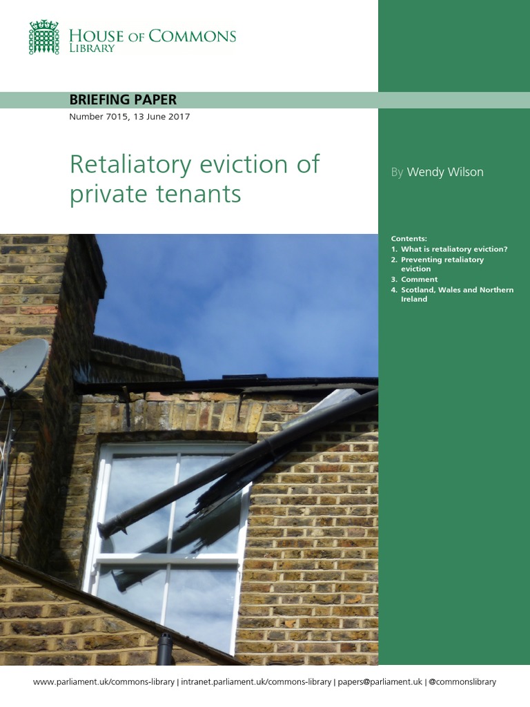 Retaliatory Eviction of Private Tenants | PDF | Leasehold Estate | Landlord