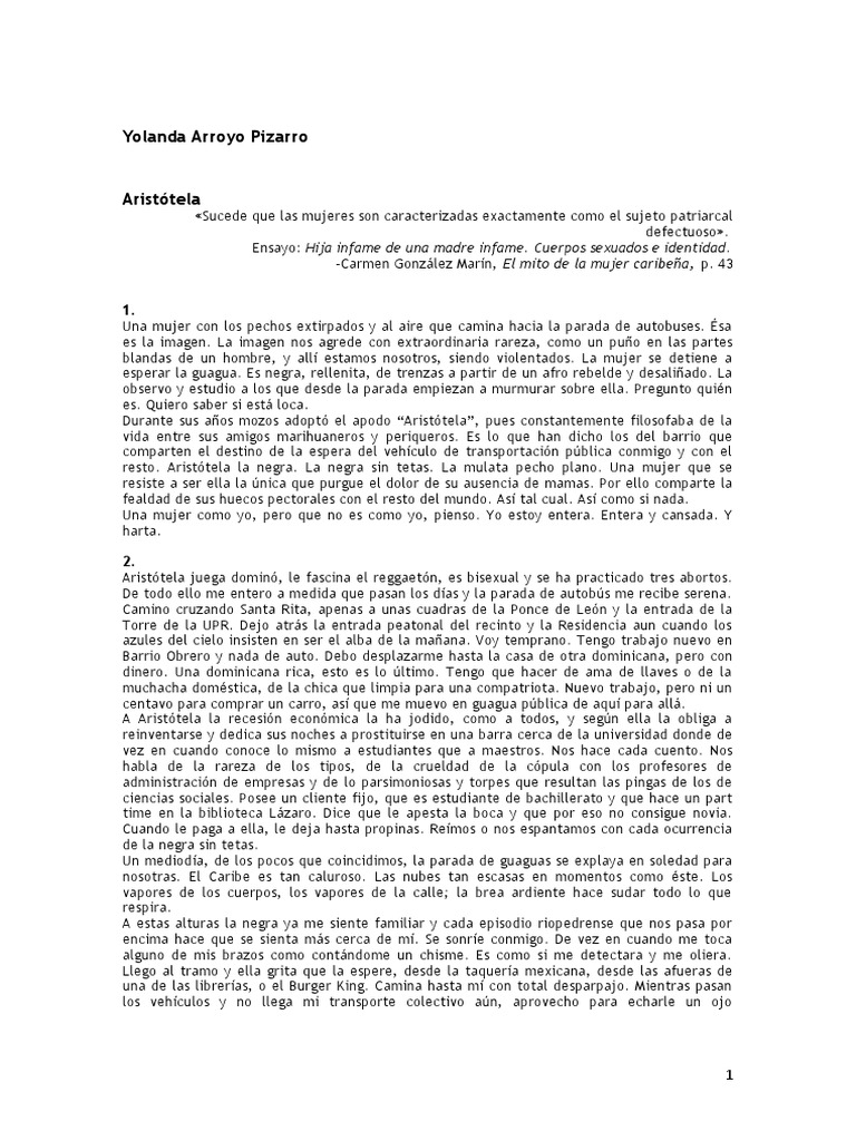Yolanda Arroyo Pizarro - Cuentos | PDF | Transporte