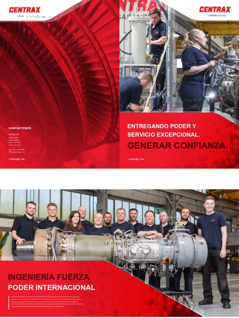 Centrax Brochure | PDF | Cogeneración | Generación eléctrica