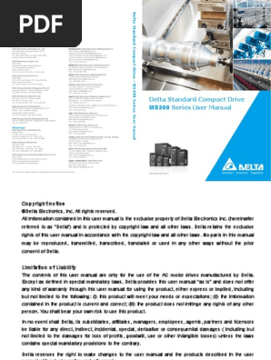 Delta-VFD-MS300-User-Manual, 45% OFF