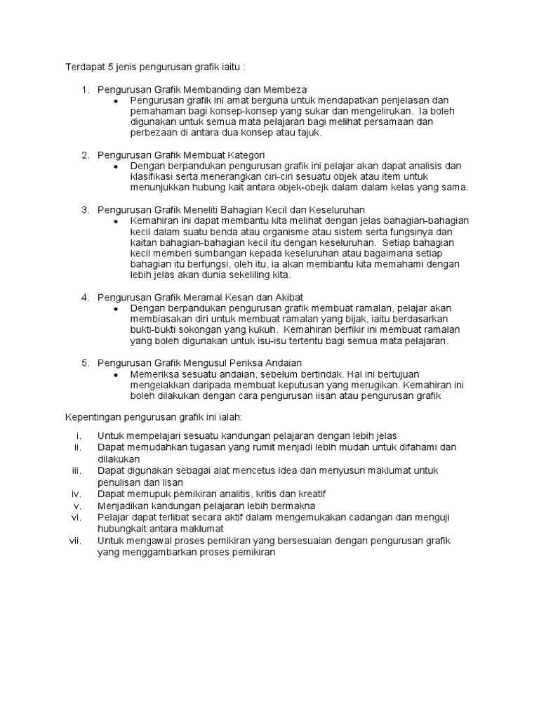5 Jenis Pengurusan Grafik | PDF