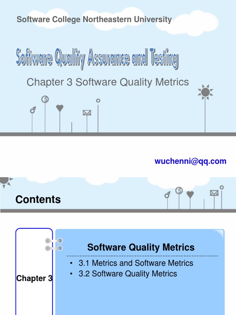 Chapter 3 Software Quality Metrics PDF | PDF | Performance Indicator | Software Quality