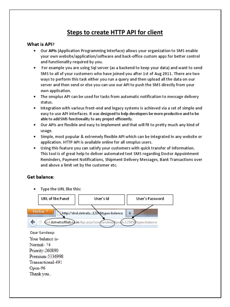 Steps To Create HTTP API For Client | Download Free PDF | Application ...