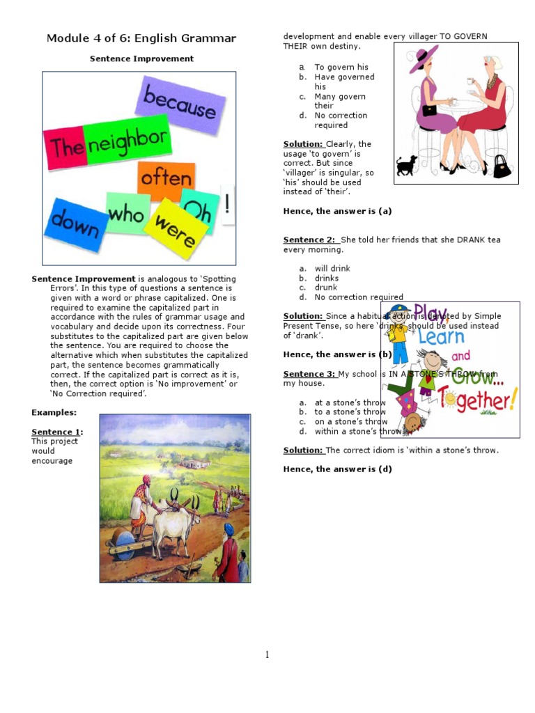 English Grammar Mod 4 | Download Free PDF | English Grammar | English ...