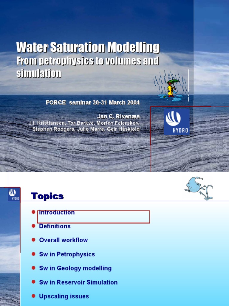 Water Saturation Modelling | PDF | Physical Sciences | Science