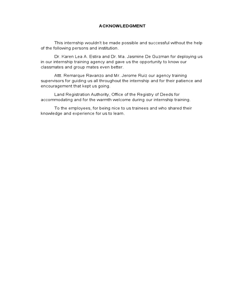 Acknowledgment and Dedication | PDF | Self-Improvement