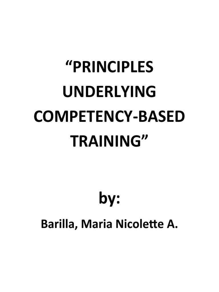 Competency-Based Training Program | PDF | Applied Psychology ...