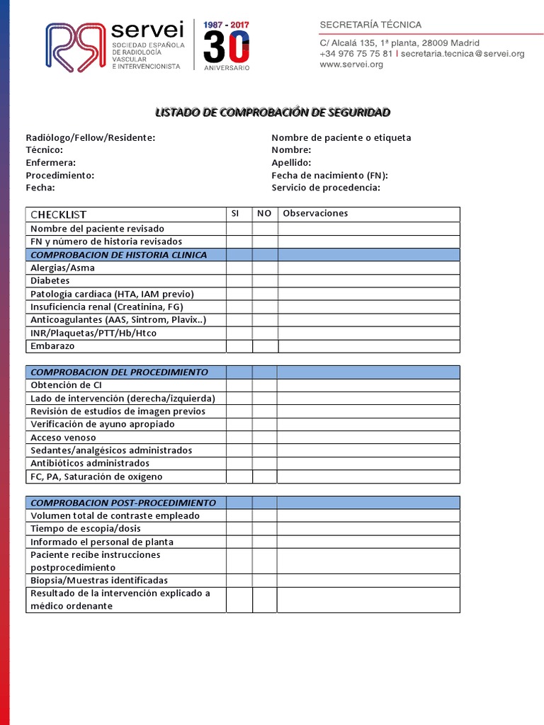 Check List Comprobacion2015 | PDF