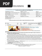 IRCTC Sample Ticket Format | PDF | Identity Document | Ticket (Admission)