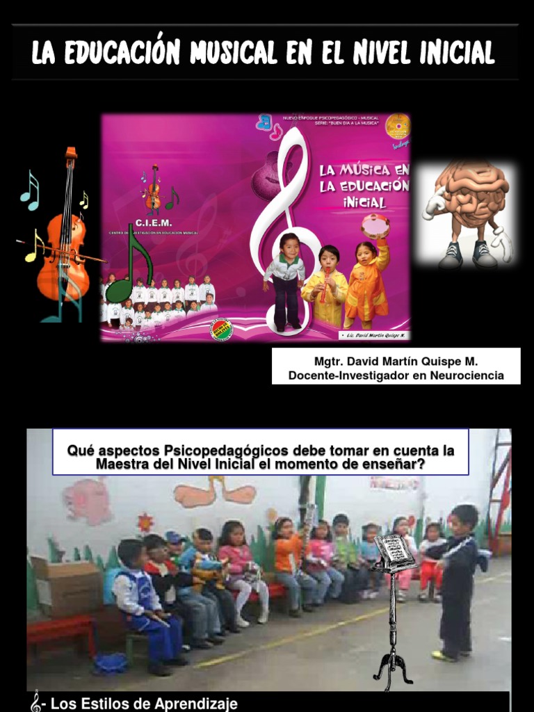 La Importancia de La Educacion Musical en El Nivel Inicial PDF | PDF ...
