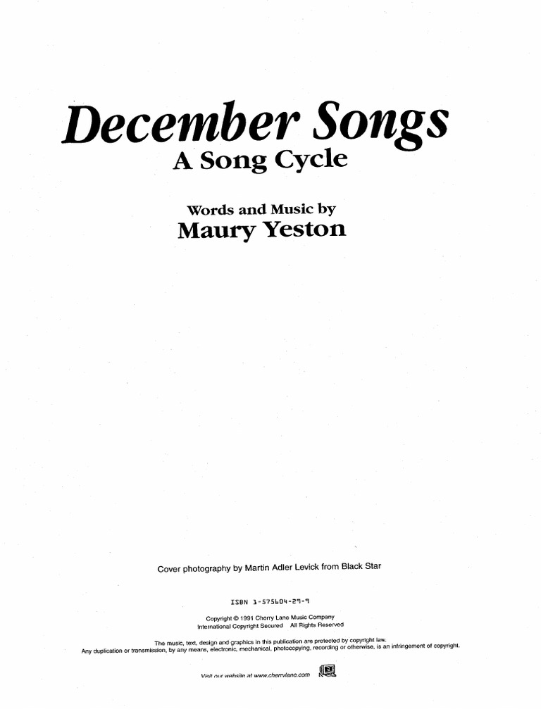 December Songs PDF | PDF