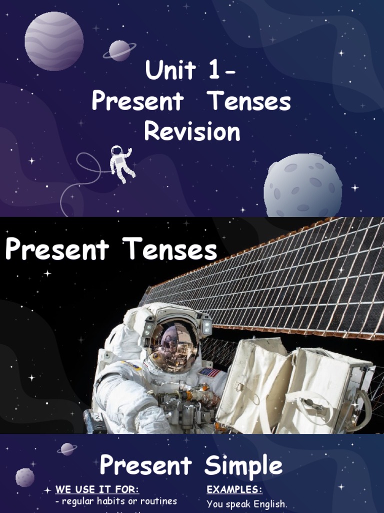 Think 3 Unit 1 Present Tenses Revision | PDF | Grammatical Tense ...