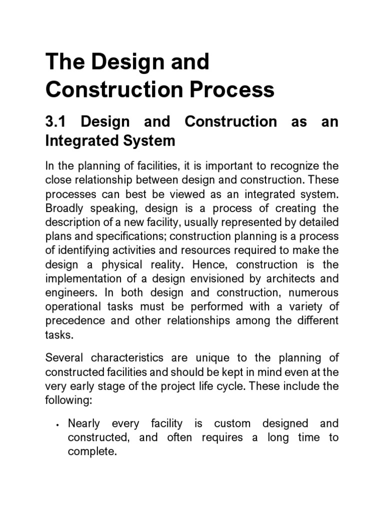 10-The Design and Construction Process | PDF | Design | Labour Economics