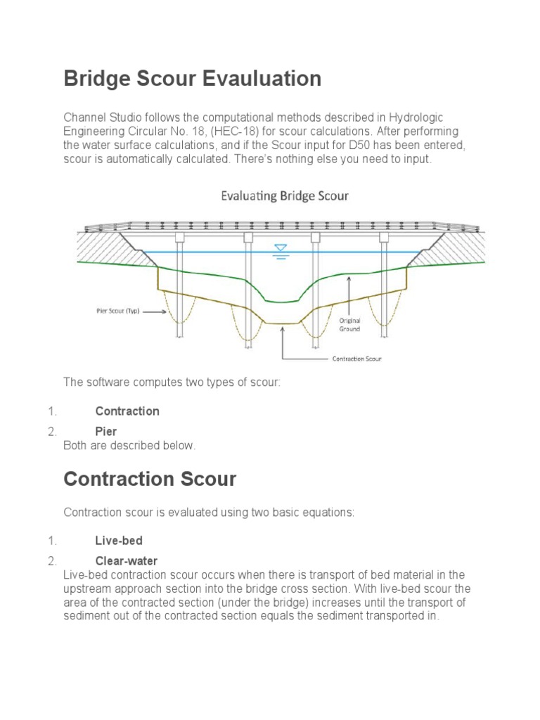 Bridge Scour Evauluation | PDF | Continuum Mechanics | Fluid Mechanics