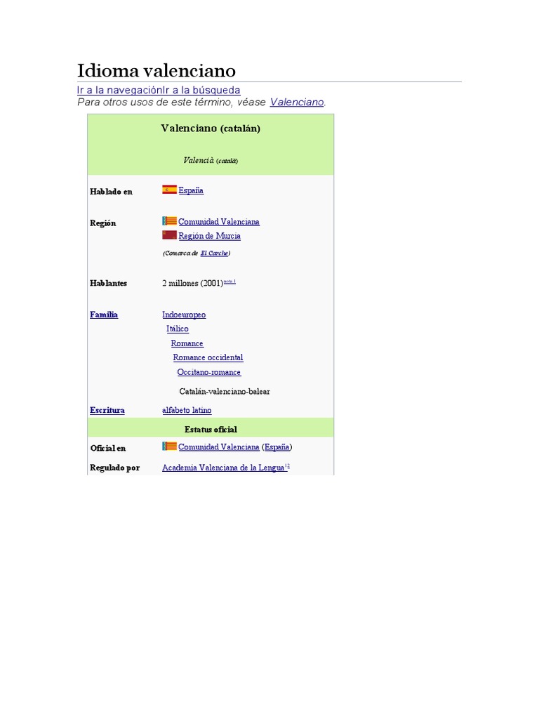 Idioma Valenciano | PDF | Cataluña | Semiótica