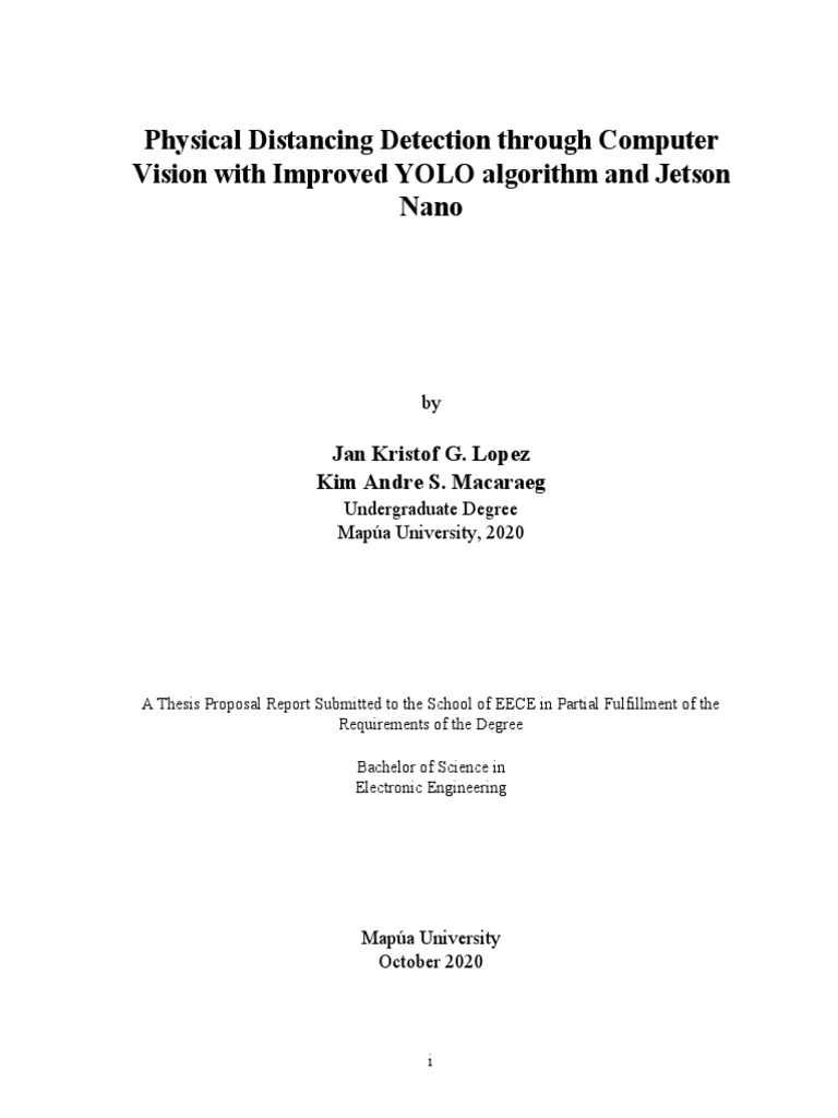 Group13 Ecea200-1l Finalmanuscript | PDF | Artificial Neural Network | Computer Vision