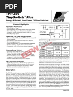 Tny253/254/255 Tinyswitch Family: Energy Efficient, Low Power Off-Line ...