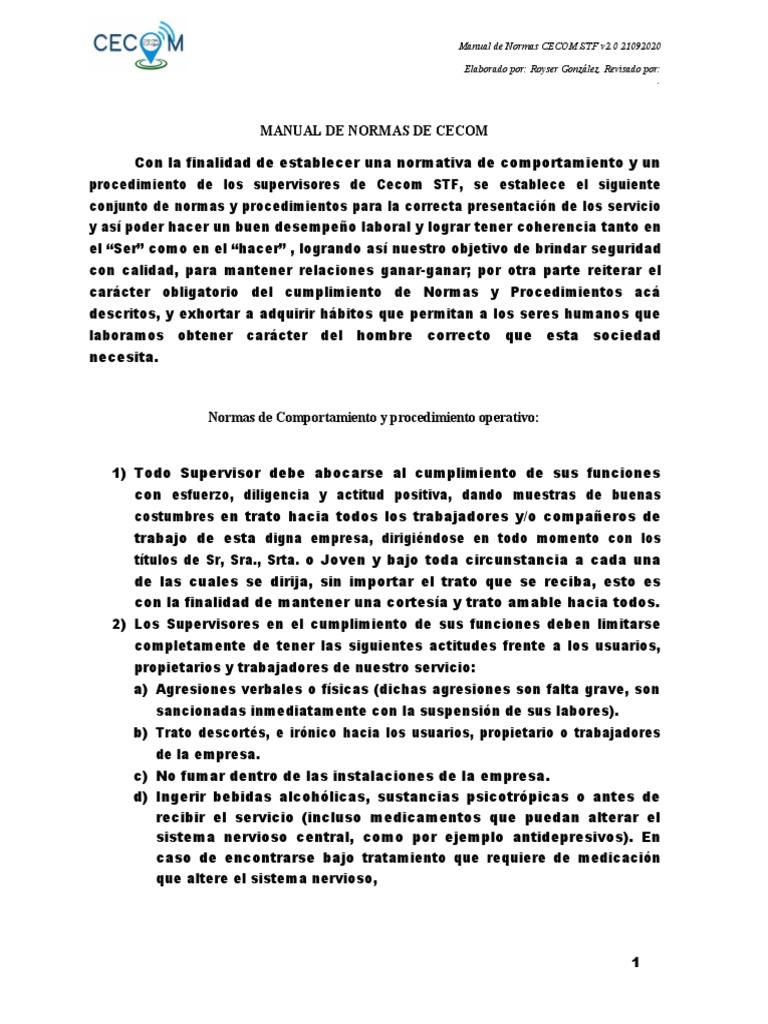 Manual de Normas de Cecom | PDF | Sistema de Posicionamiento Global | Business