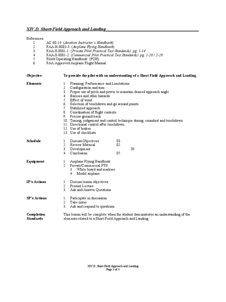 Short-Field Approach and Landing | Flight Instructor | Runway
