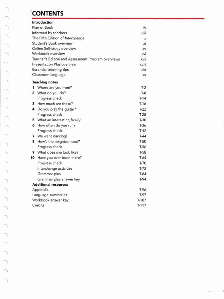Interchange Classroom Language | PDF | Question | Verb