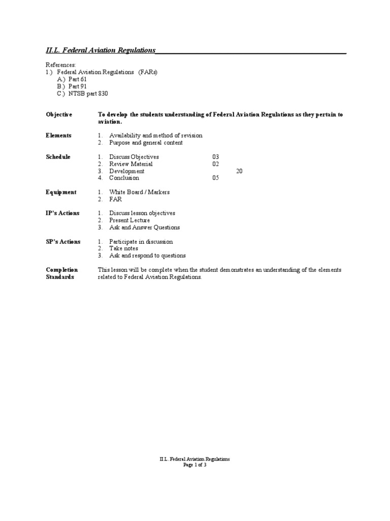 Federal Aviation Regulations | PDF | Aviation | Aeronautics