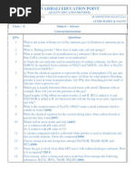 Colour Compound Class 10 Chemistry | PDF