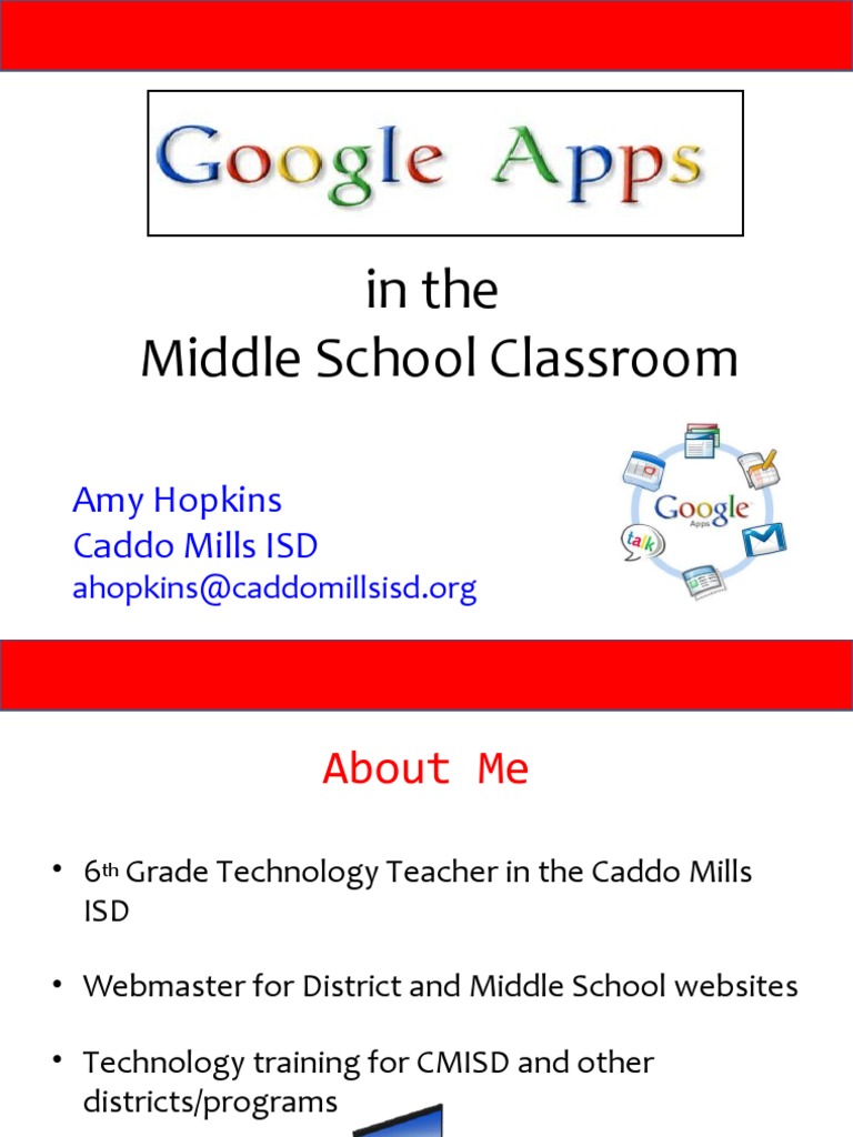 Google Apps in The Middle School Classroom | PDF | Domain Name | Web ...