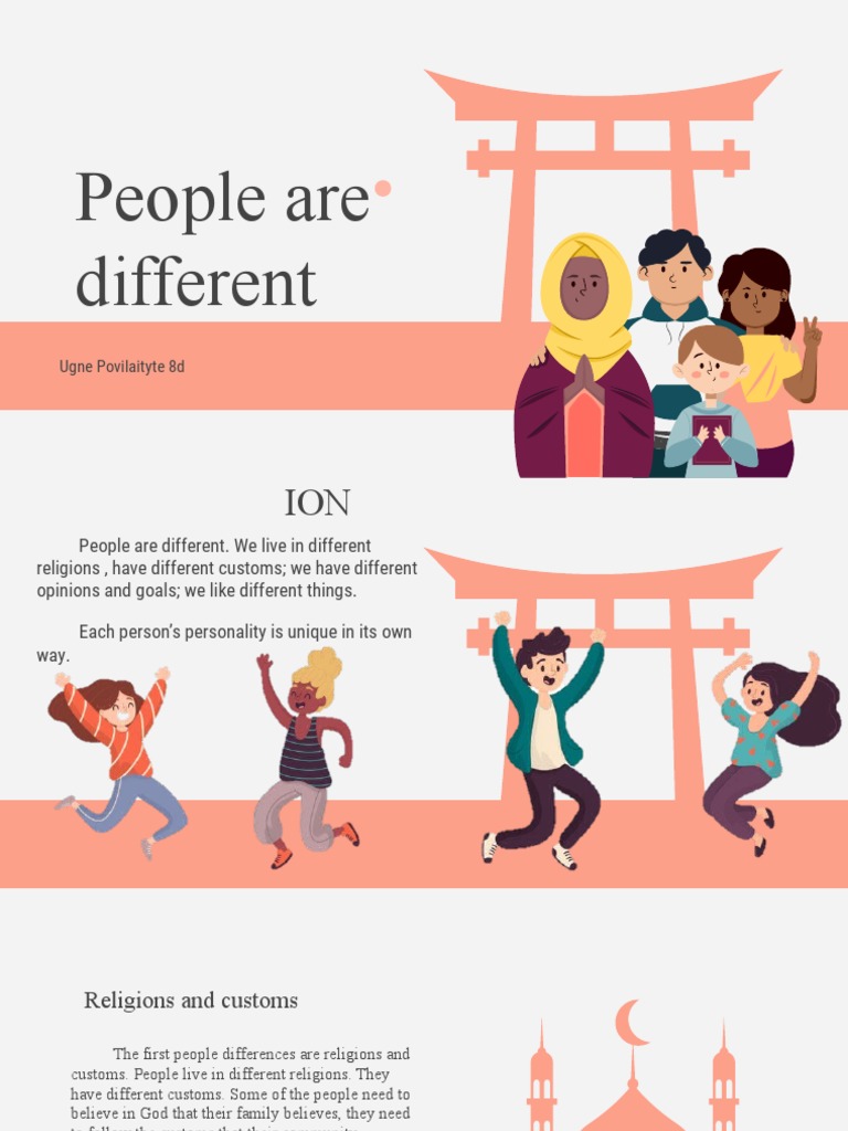 People Are Different: Ugne Povilaityte 8d | PDF