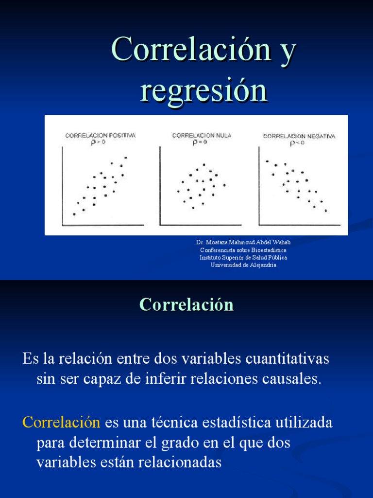 Correlación y Regresión Líneal | PDF | Correlación y dependencia | Análisis de regresión