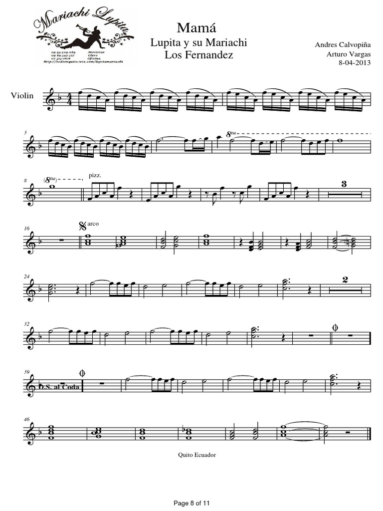 Mamá Arturo Vargas Pdf Entretenimiento General Musica Jazz