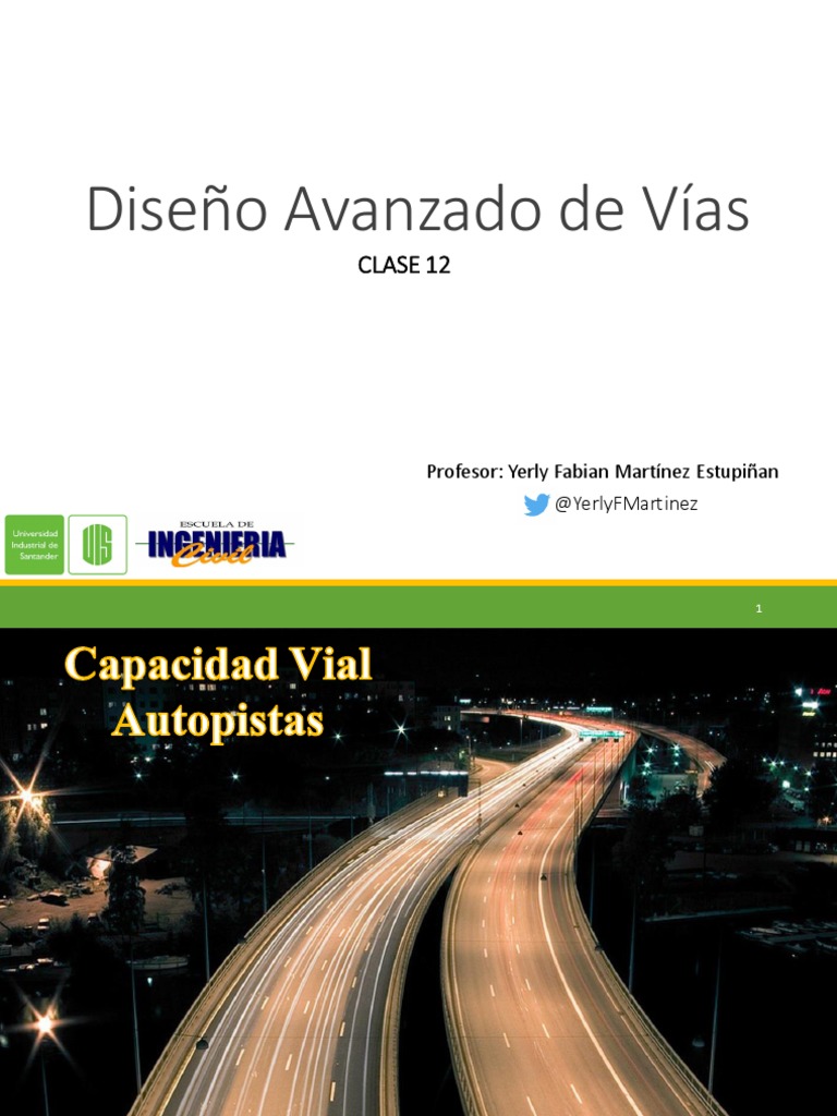 Clase 12 CAPACIDAD VIAL AUTOPISTAS PDF | PDF | Calle | Semáforo