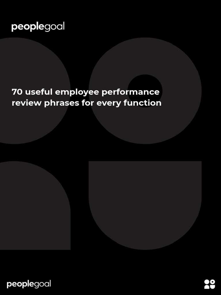 70 Useful Employee Performance Review Phrases For Every Function | PDF ...